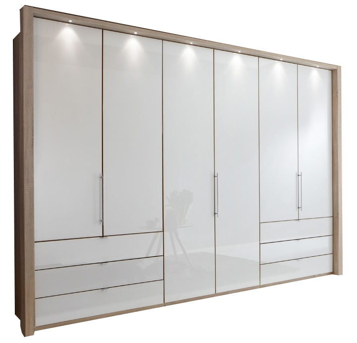 Loft Kleiderschrank Eiche sägerauh +LED- Passepartout, günstig ...