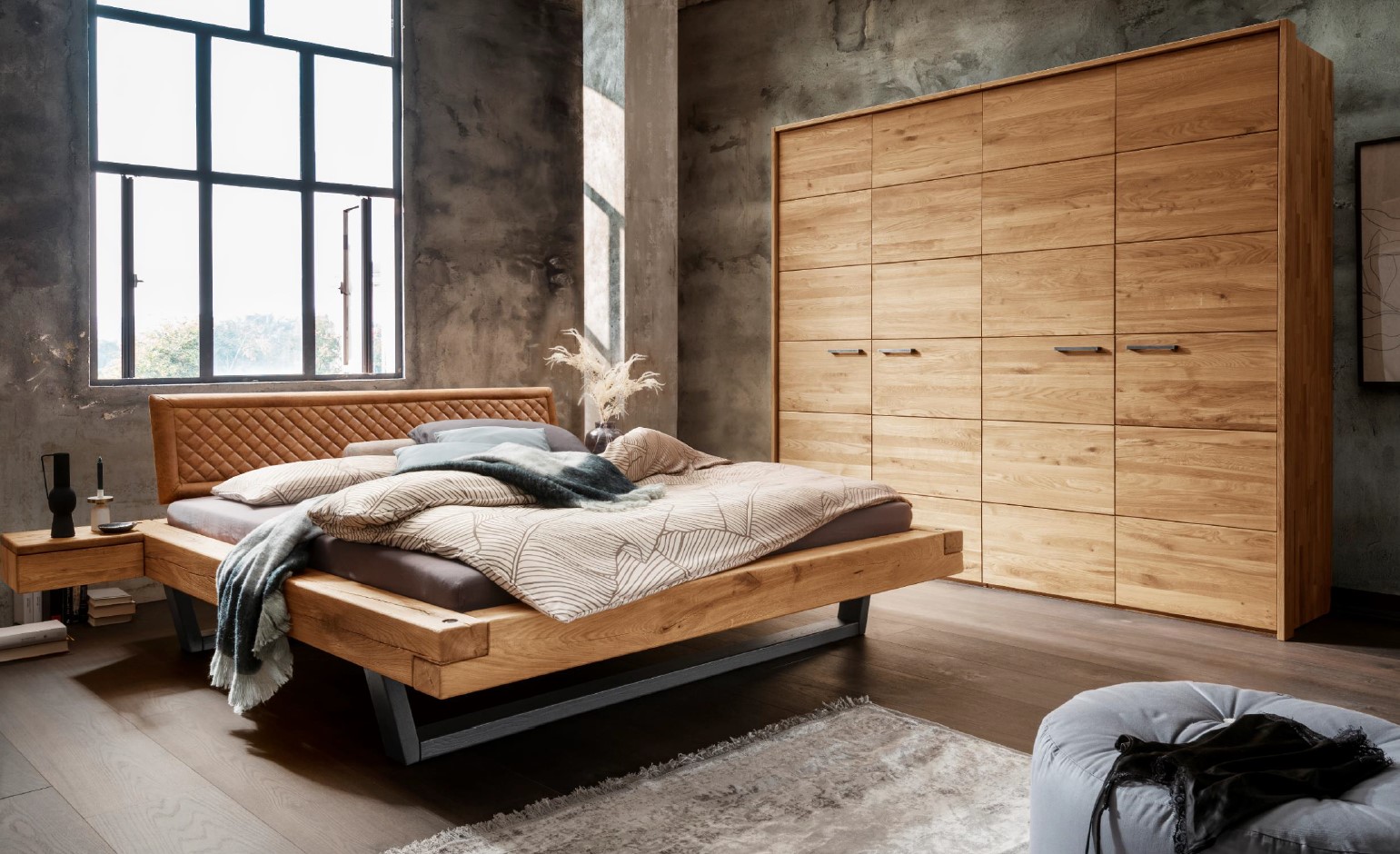 Schlafzimmer Wildeiche Massiv Abverkauf